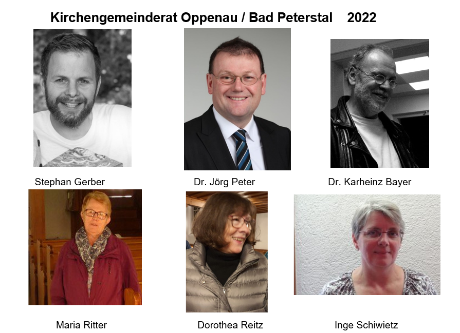 Kirchengemeinderat Netzseite der evangelischen Kirchengemeinde Oppenau ...
